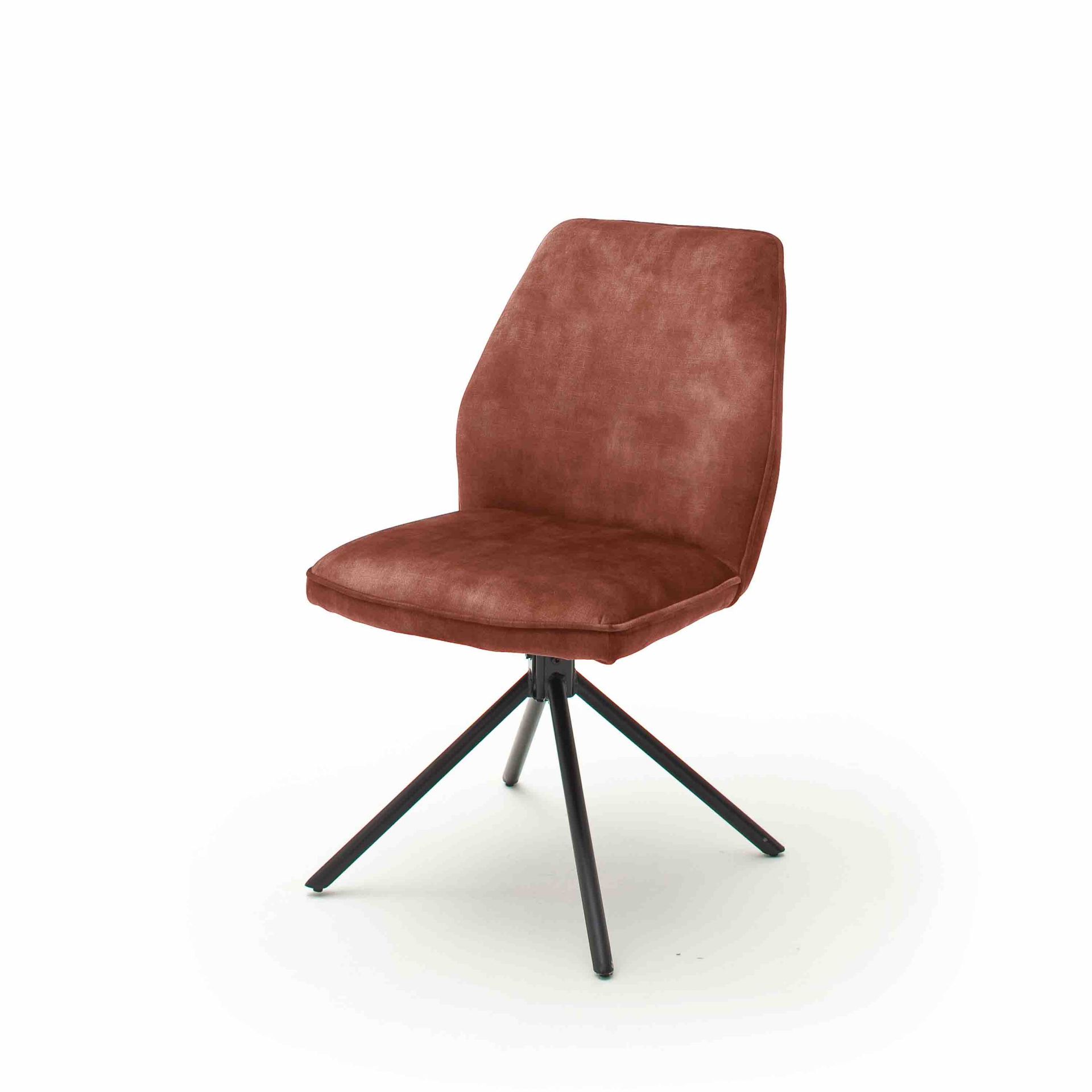 MCA Furniture 4-Fuß-Stuhl Ottawa 2er-Set Rostbraun | 781828